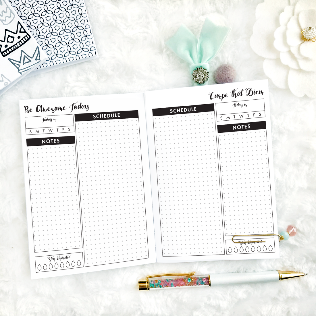 Lights Planner Action Planner Inserts | The Sherry Daily | Printed