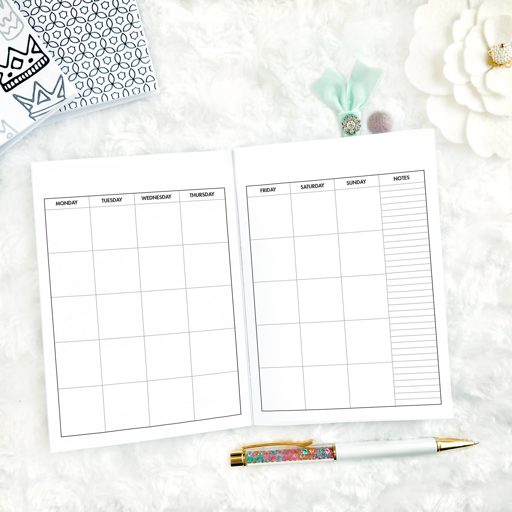LPA Planner Inserts | The Rachel Undated Monthly (Monday Start ...